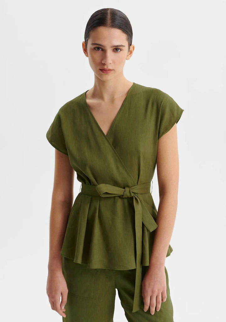 Shop Online | Ellery and Moss | Morrison Victoria Top in Chive