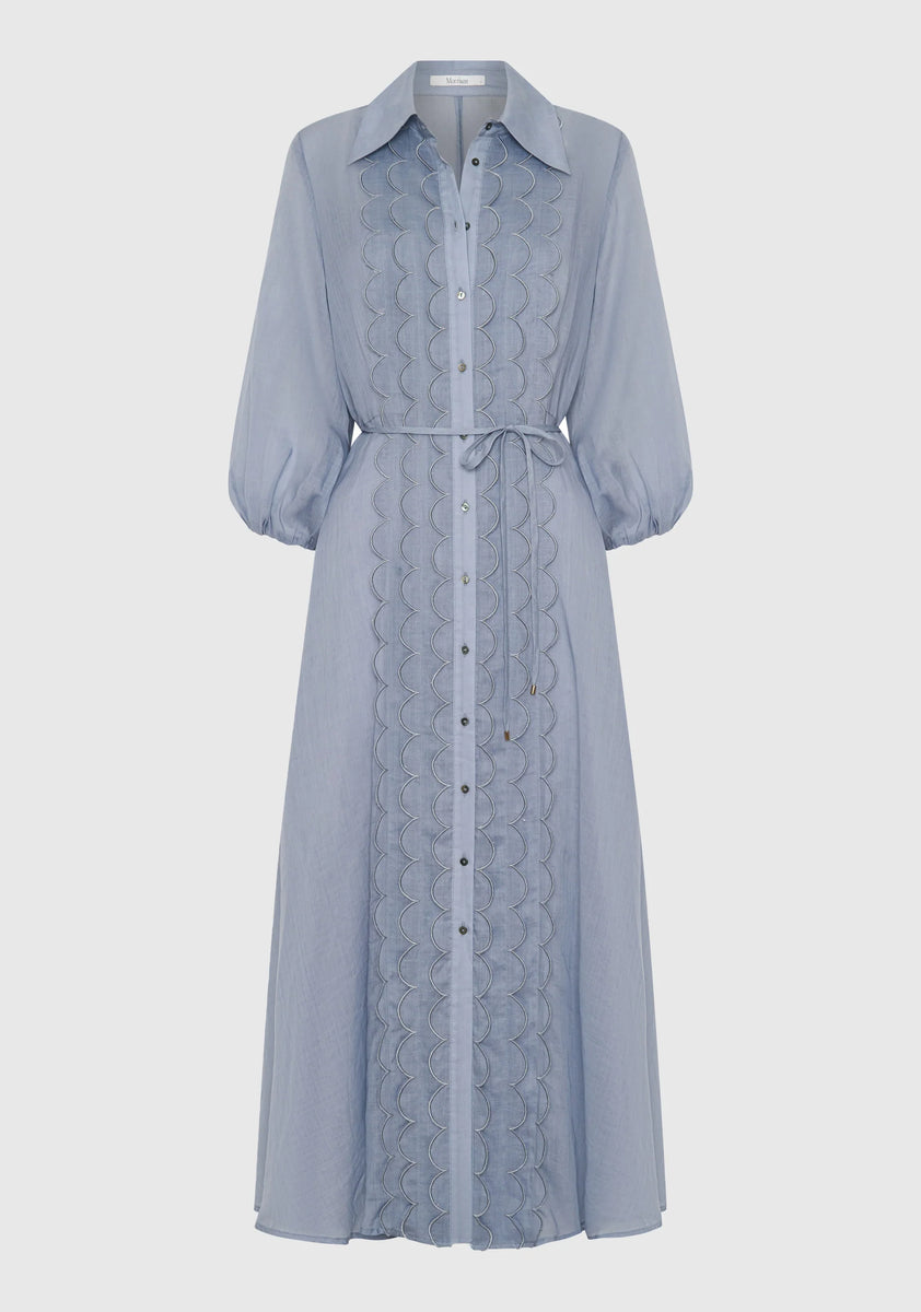 Shop Online | Ellery and Moss | Morrison Constance Shirt Dress - Sky